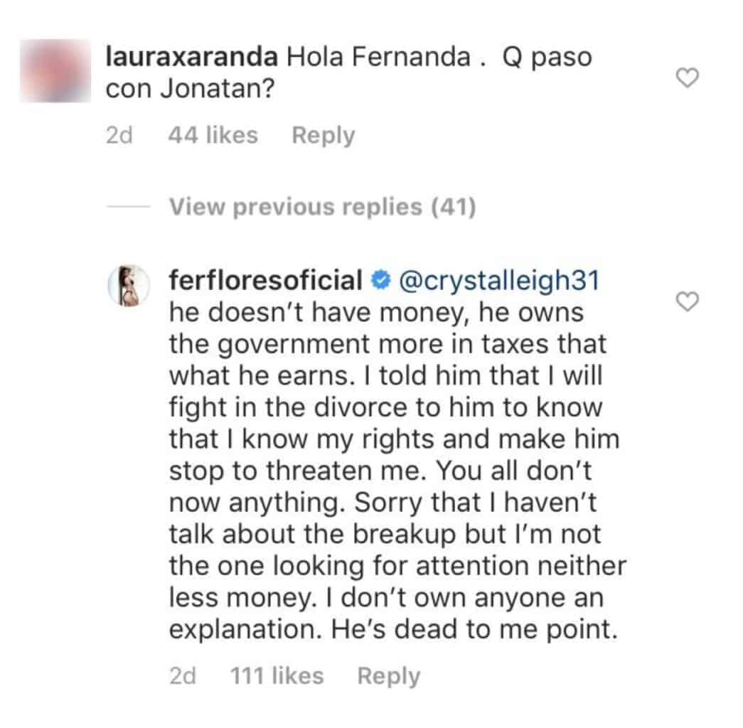 90 Day Fiance's Fernanda Flores Blasts Jonathan Rivera on Instagram!