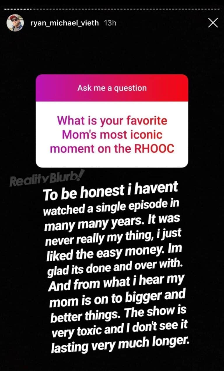 RHOC's Ryan Vieth Shares Update on Relationship with Simon Barney