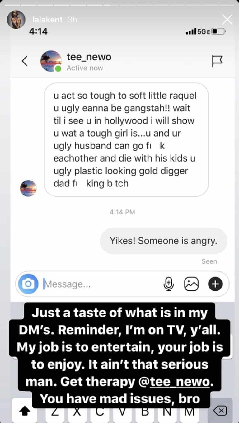 Lala Kent Contacts Police After Threat From Instagram Troll, See ...