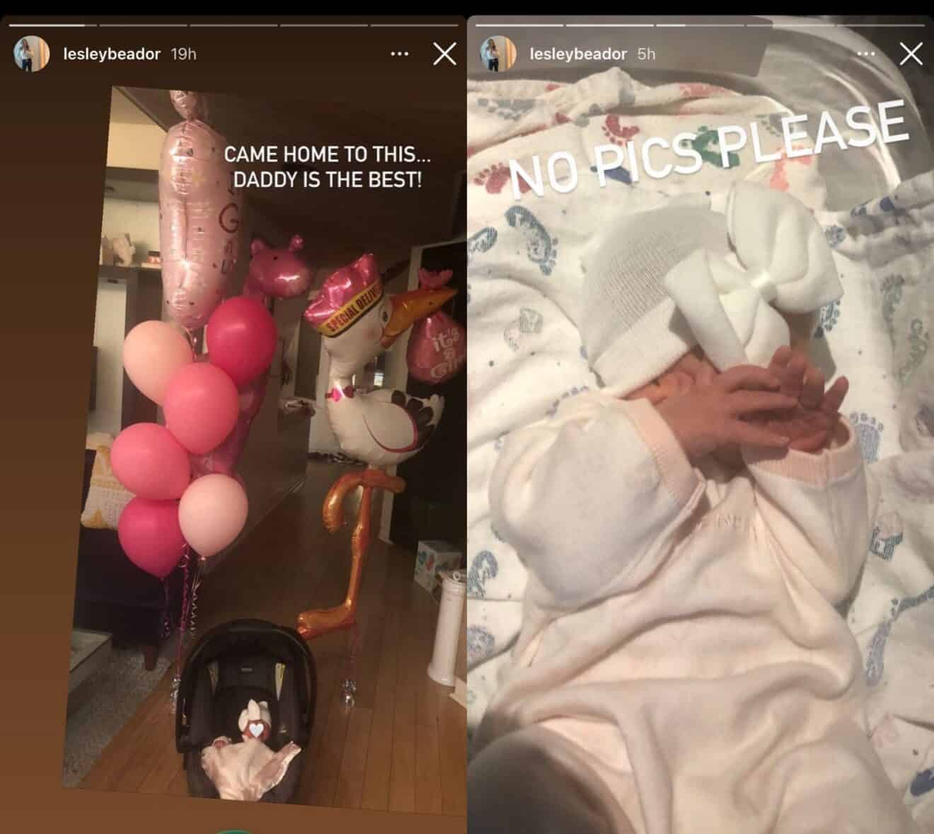 PHOTOS: David Beador & Lesley Cook Welcome Baby Girl, See First Pics of ...