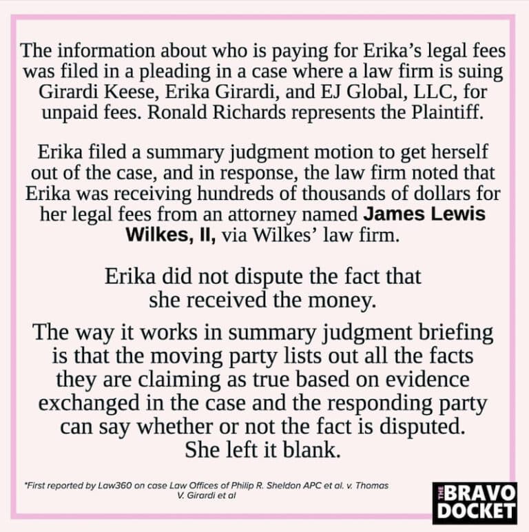 RHOBH: Erika Jayne's Financial Backer Revealed, See Amount