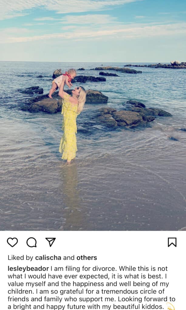 Lesley Beador Filing For Divorce From David Beador, See Post