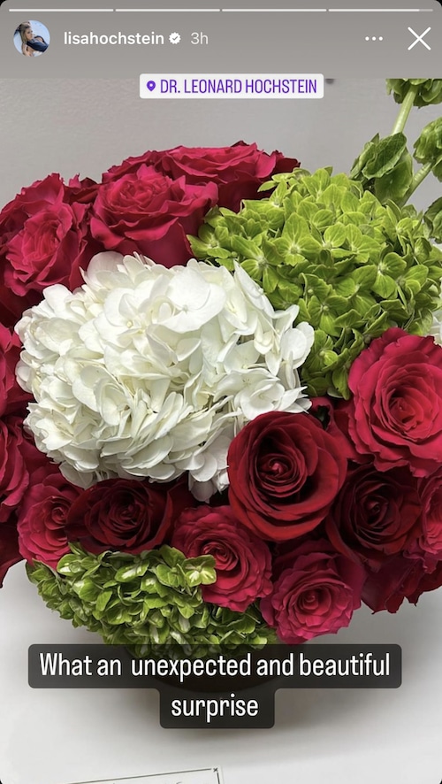 RHOM's Lisa Hochstein Shares Flowers From Morgan Osman?