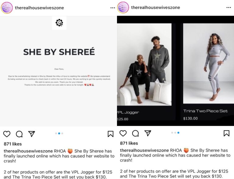Sheree Whitfield Addresses She by Sheree Website “Crashing"