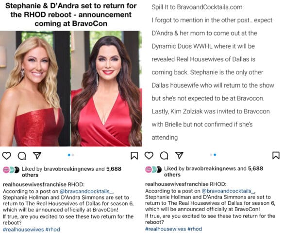Bravo to Announce RHOD Season 6 Reboot at Bravocon?