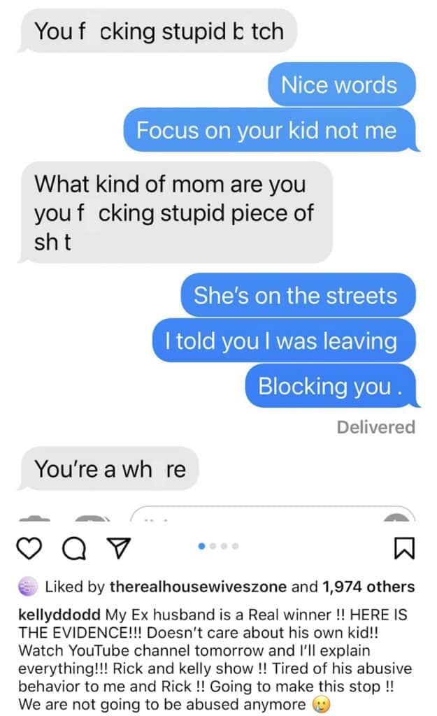 'RHOC' Kelly Dodd Leaks Alleged Texts From Ex Michael Dodd