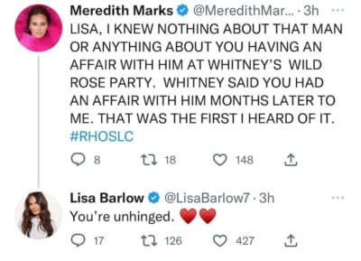 RHOSLC: Meredith Marks & Lisa Barlow Feud Over Affair Setup