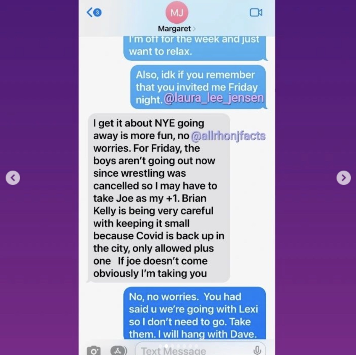 RHONJ's Margaret Josephs’ Ex-BFF Leaks Text About Friendship