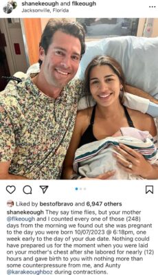 PIC: RHOC Alum Shane Keough Welcomes Baby Girl With Wife