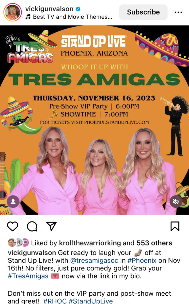 RHOC's Tres Amigas Face Backlash After Vicki Shares Post
