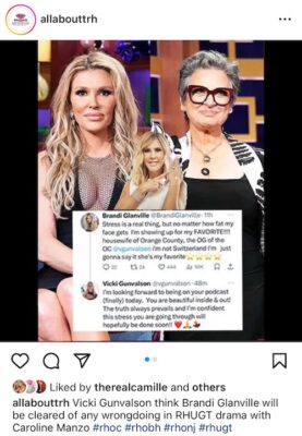 Camille Grammer Shares What She Saw With Caroline & Brandi