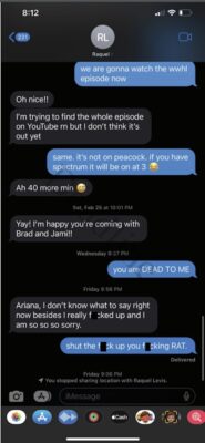 Pump Rules' Ariana Madix Shares Text Messages With Rachel