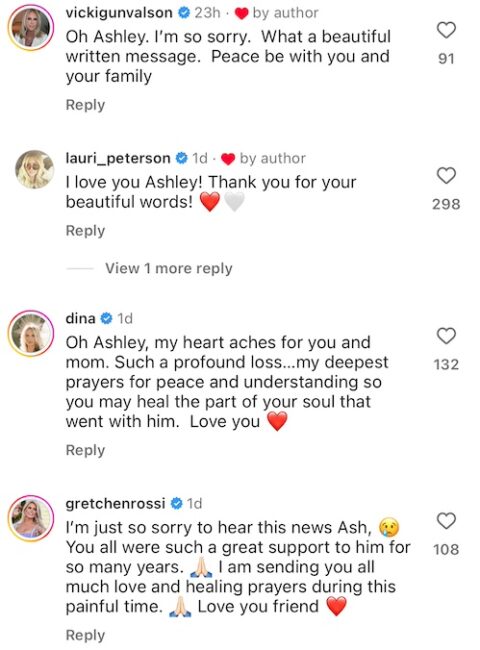 Andy Cohen Sends Love to Lauri Peterson After Son's Death