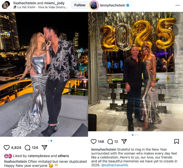PHOTOS: Lisa Hochstein & Katharina Wear Same Outfit for NYE