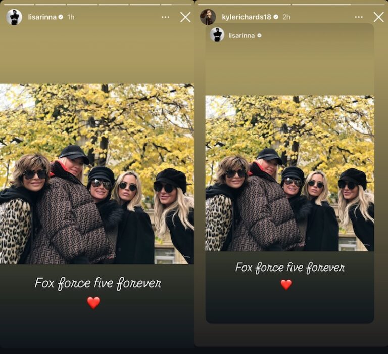 Lisa Rinna Shades Garcelle as She Celebrates "Fox Force Five"