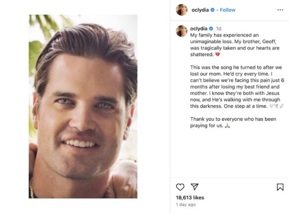 Cops Talks “Violent Altercation” With Lydia McLaughlin’s Brother Geoff ...