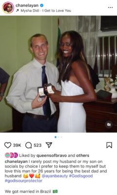 PHOTOS: RHODubai's Chanel Ayan Shares Rare Pics of Husband Chris Pillott as She Posts Wedding ...