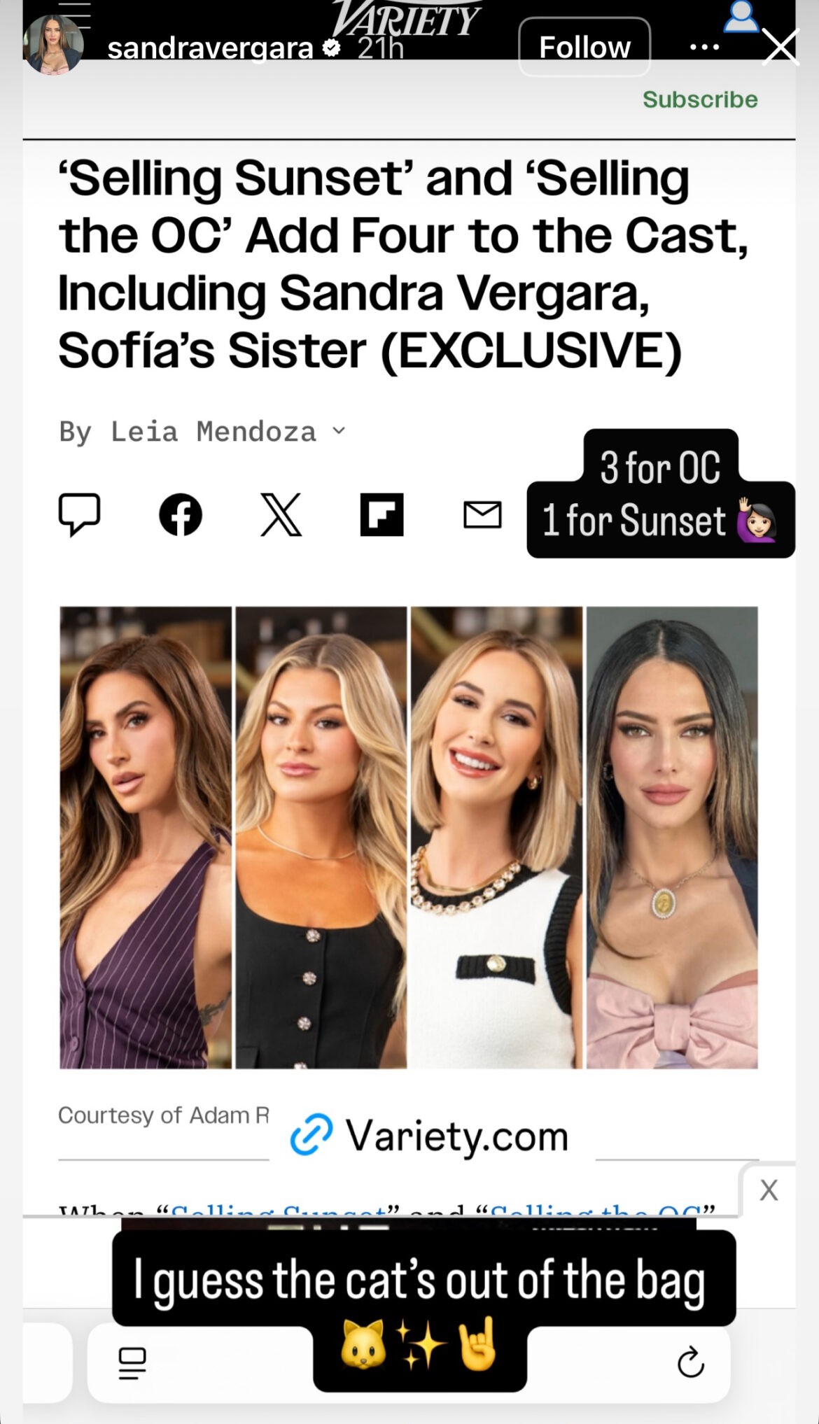 Sofia Vergara’s Sister Sandra Vergara Joins Selling Sunset Season 9, Plus Find Out Who’s Returning