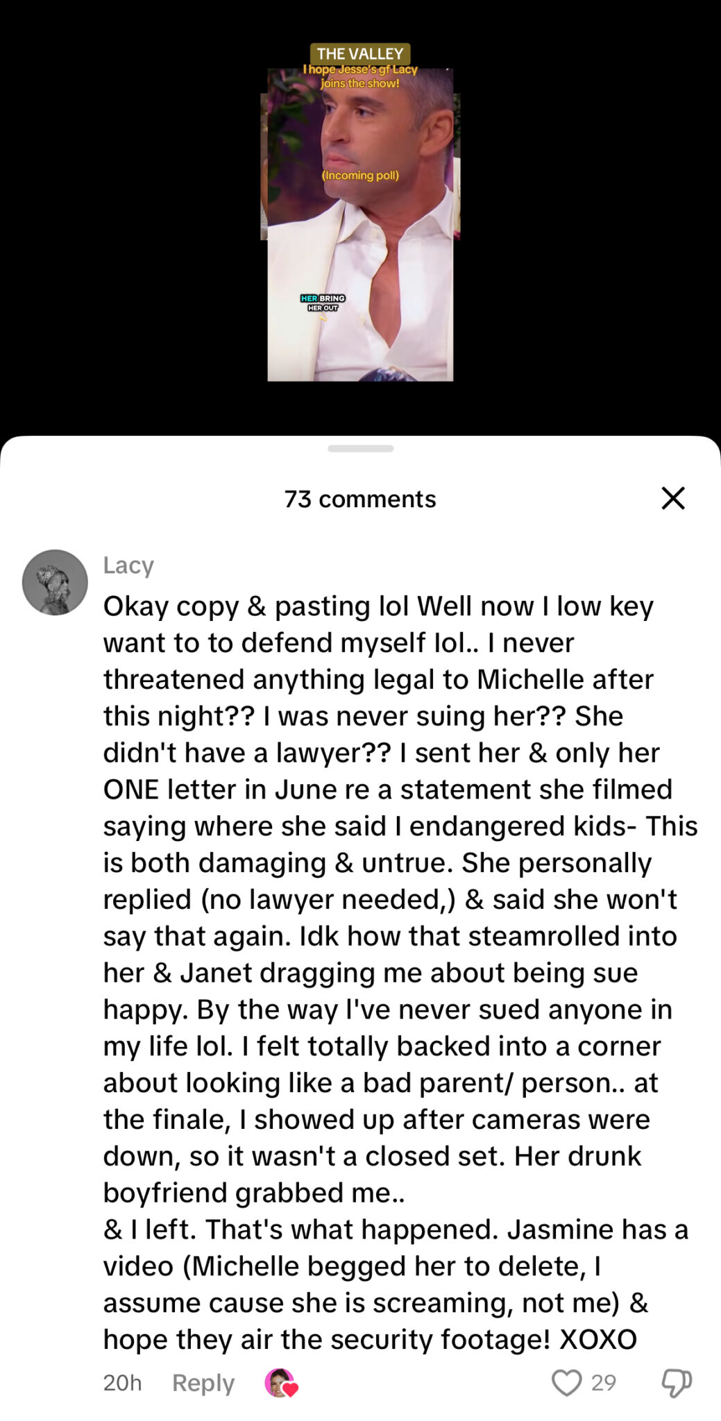 The Valley’s Jesse Lally’s Girlfriend Lacy Nicole Claps Back at Michelle Saniei’s Legal Threat ...