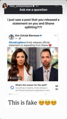 RHOC's Emily Simpson Reacts to Kim Zolciak's Clickbait Claiming She and Shane Have Split ...