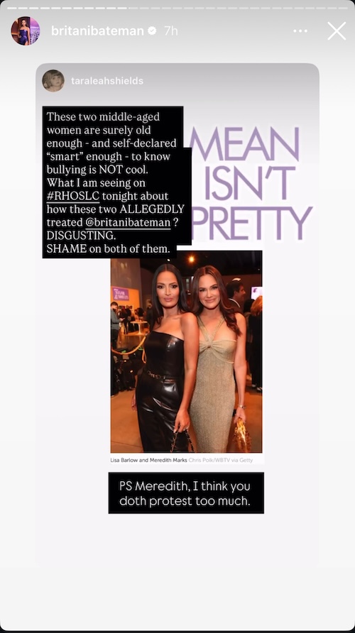 RHOSLC's Meredith Marks & Lisa Barlow Speak Amid Backlash