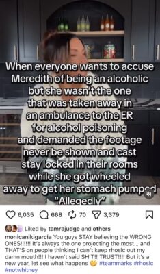 Monica Garcia Claims RHOSLC Star Was Taken to ER for Alcohol Poisoning