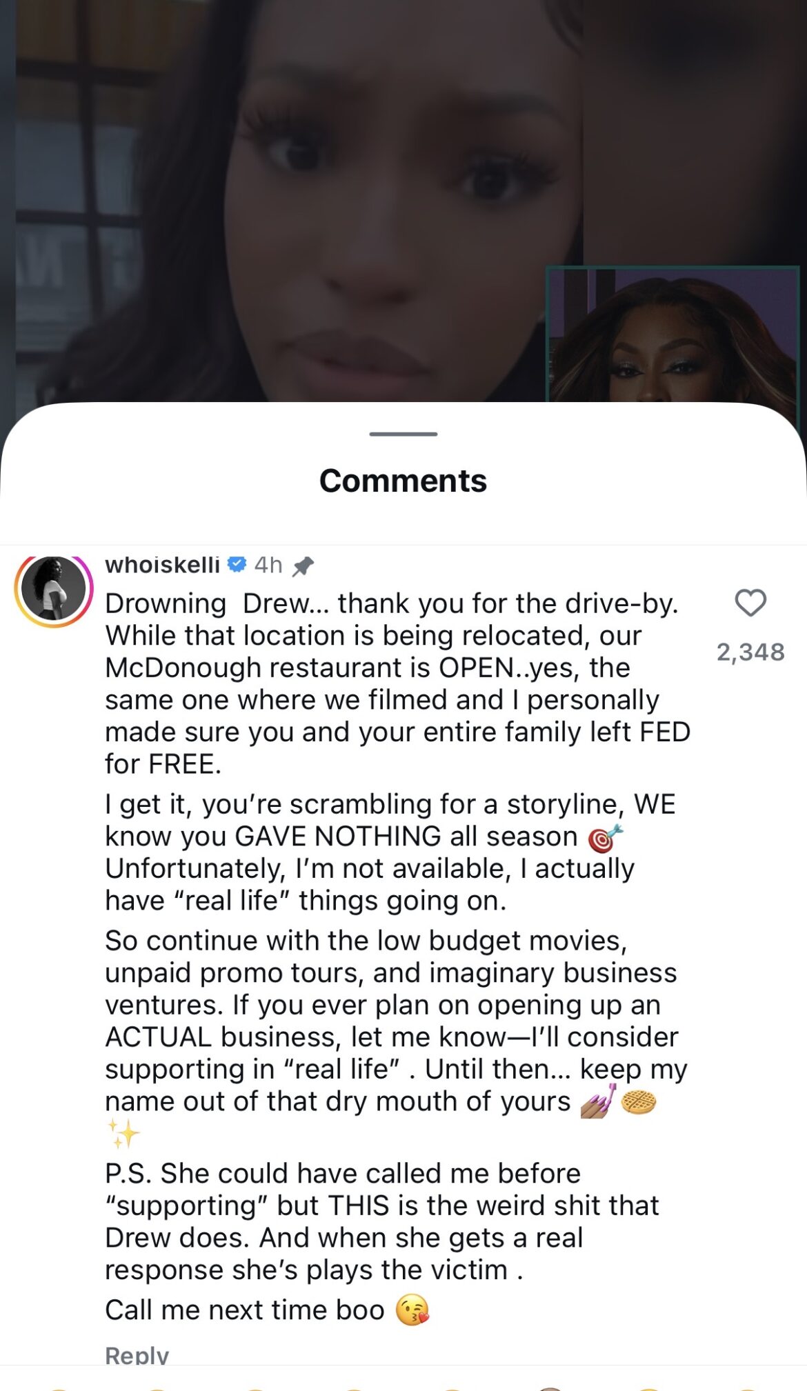 RHOA's Drew Sidora Calls Out Kelli Ferrell Over Closed Restaurant After ...