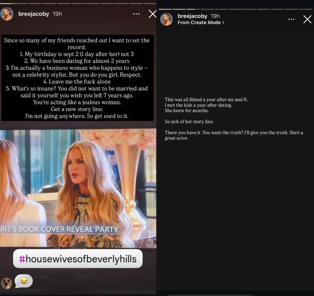 Rodger Berman's Girlfriend Bree Calls Out Rachel Zoe & Accuses RHOBH ...