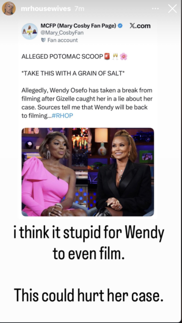 EXCLUSIVE: Insider Confirms if Wendy Osefo Stopped Filming 'RHOP' After ...
