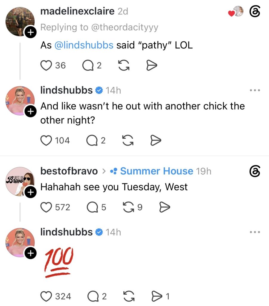 Lindsay Hubbard Suggests West Wilson's Been Fired From Summer House